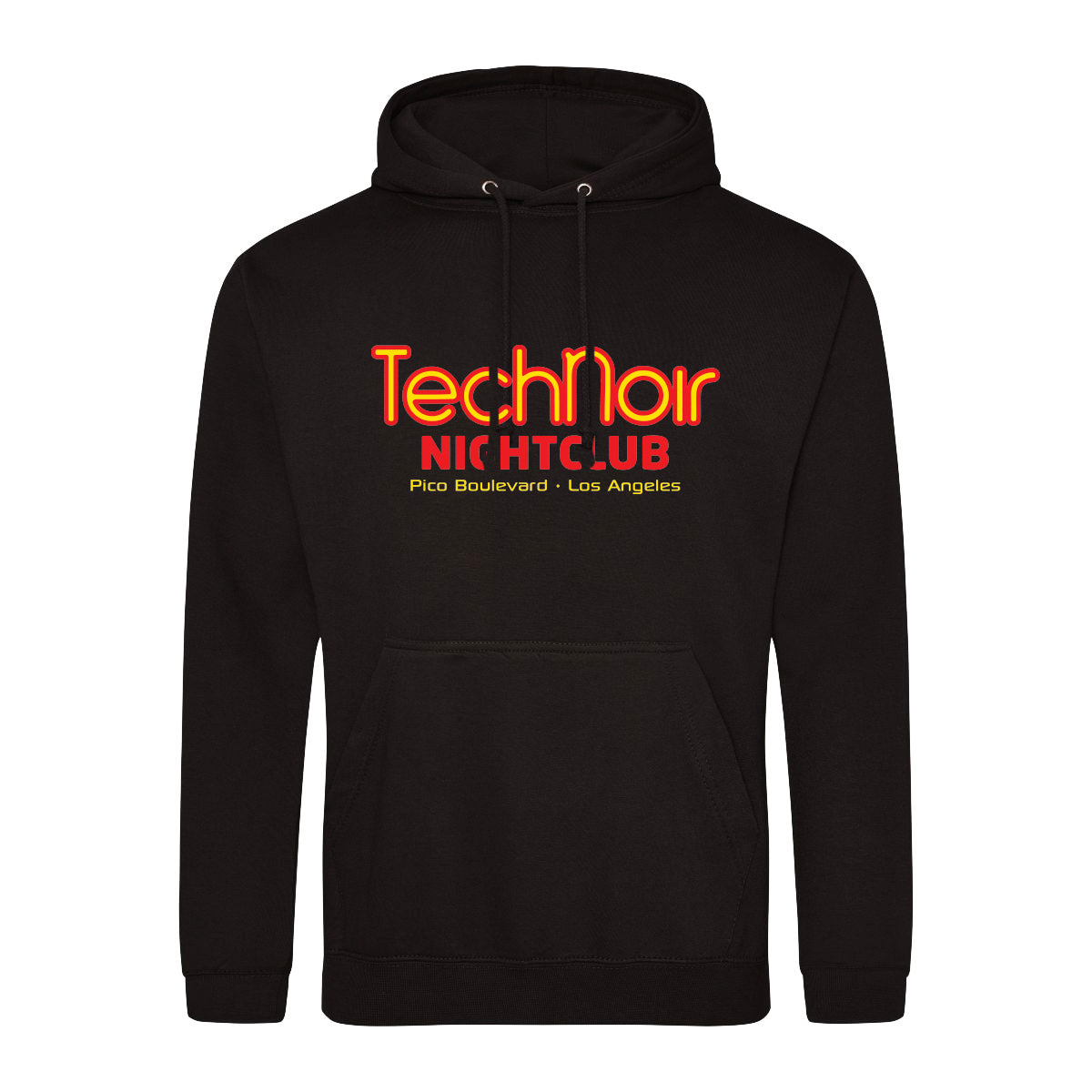 Terminator Inspired Tech Noir Nightclub Hoodie | Postees