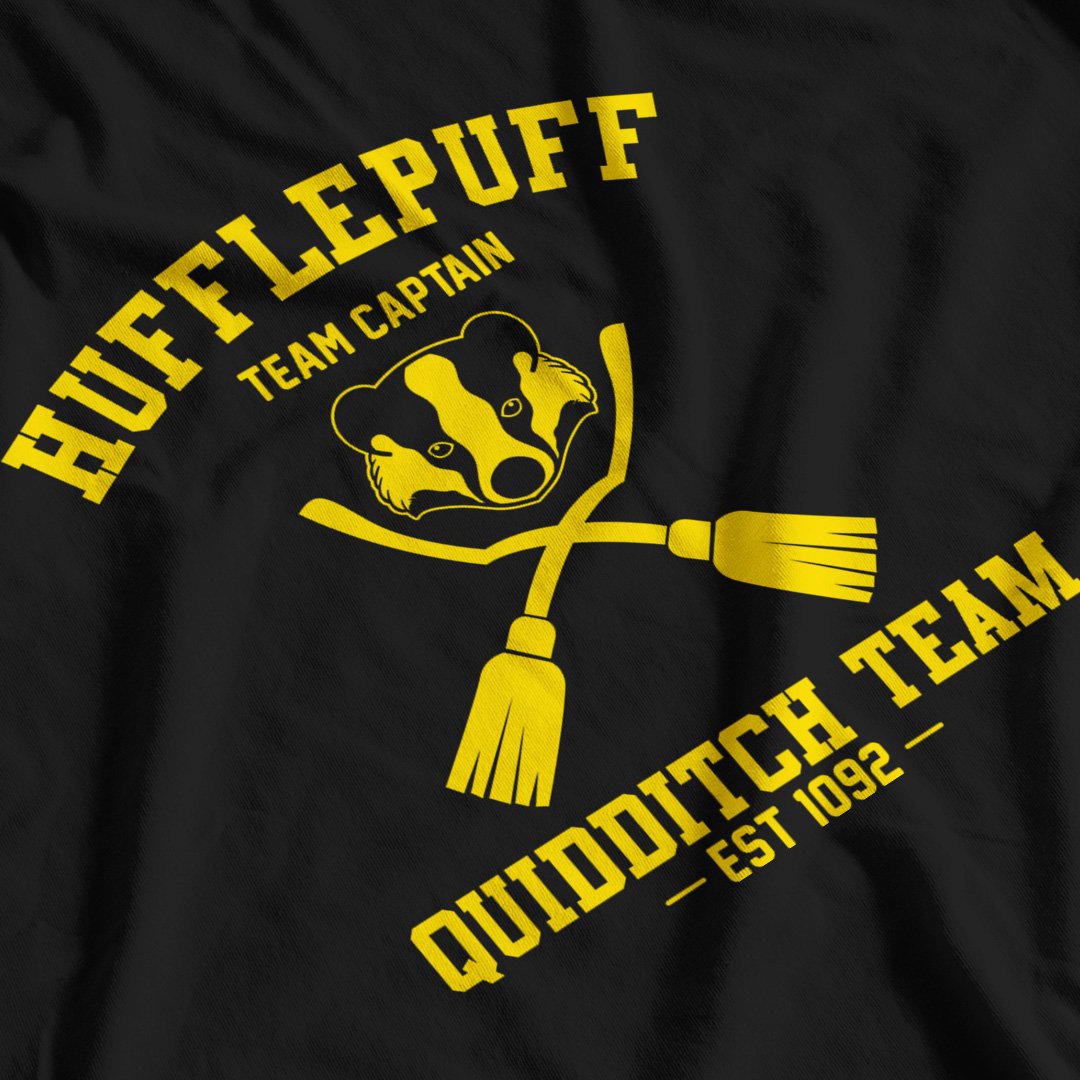 Harry Potter Inspired Hufflepuff Quidditch Team Captain T Shirt | Postees