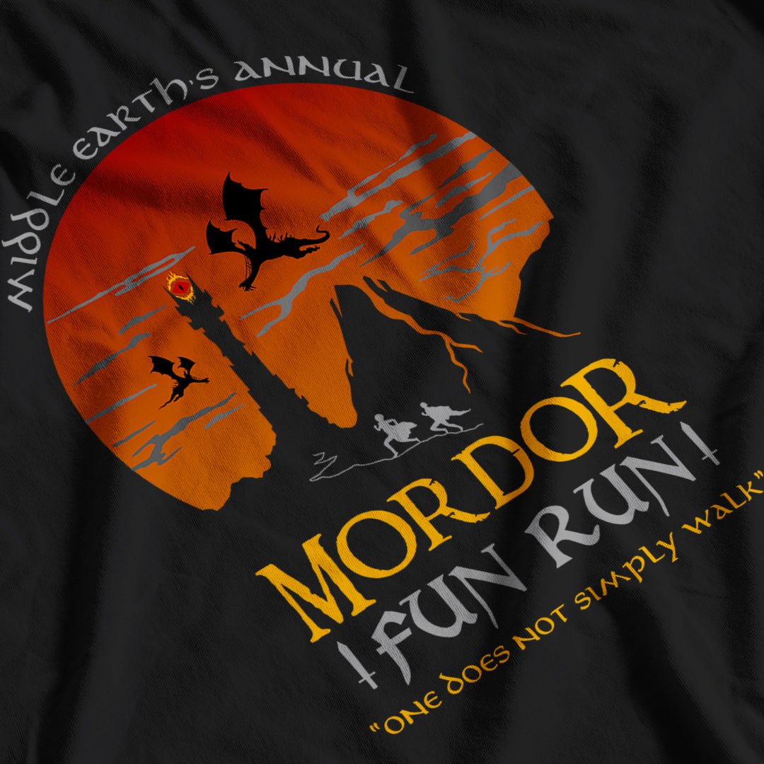 The Lord Of The Rings Inspired Mordor Fun Run T-Shirt | Postees