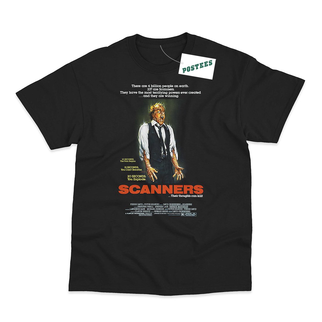 Scanners Inspired Movie Poster T Shirt | Postees