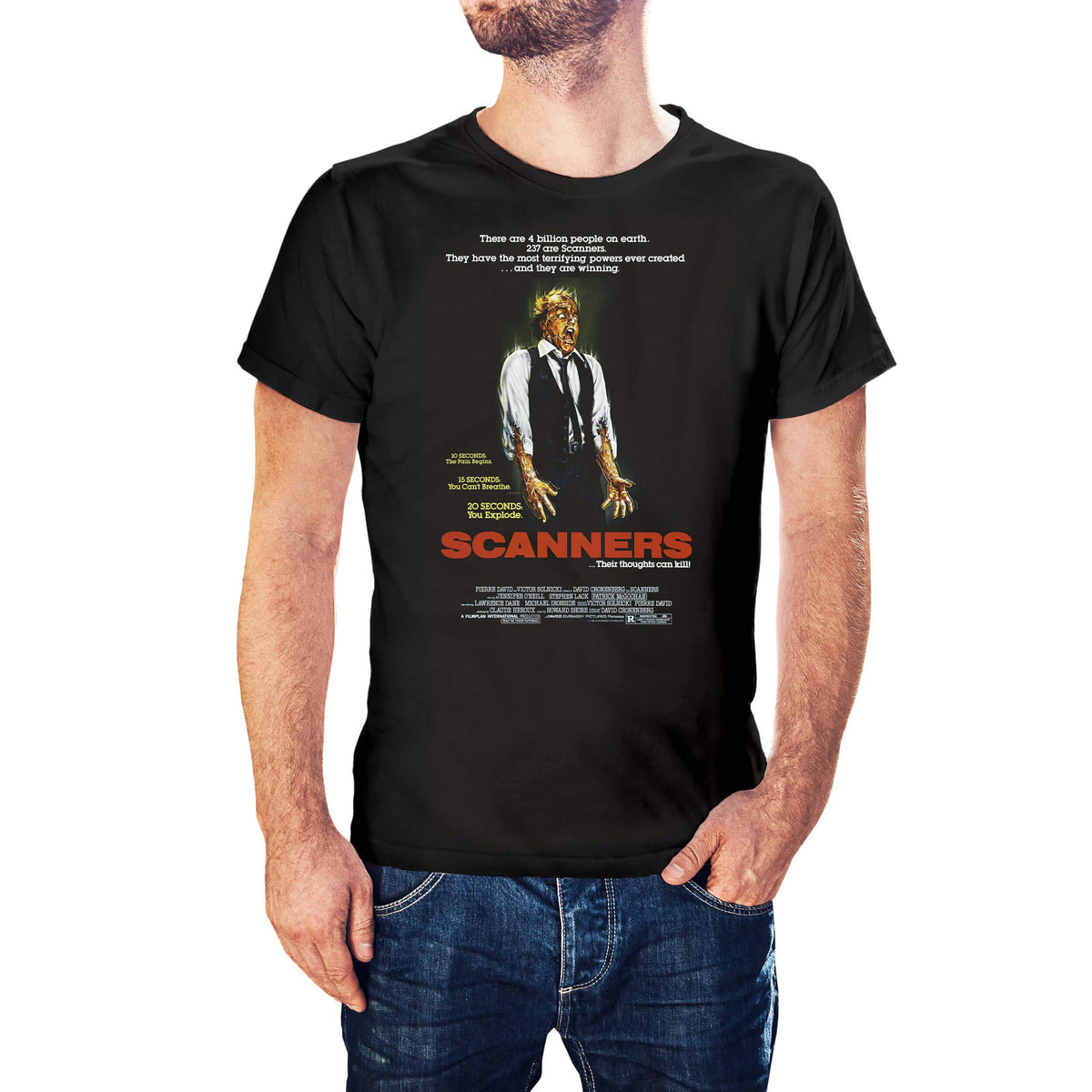 Scanners Inspired Movie Poster T Shirt | Postees