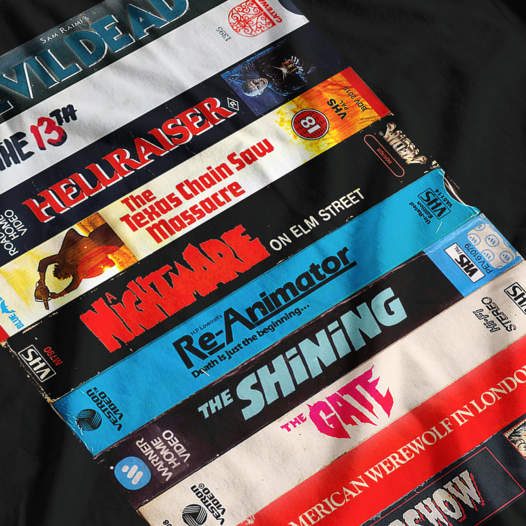 Cult Classic Horror VHS Collection T-Shirt | Postees