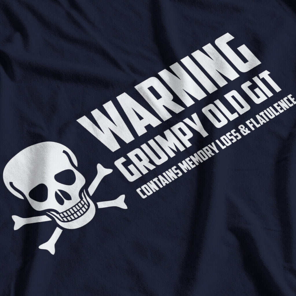 Warning Grumpy Old Git Funny T-Shirt | Postees